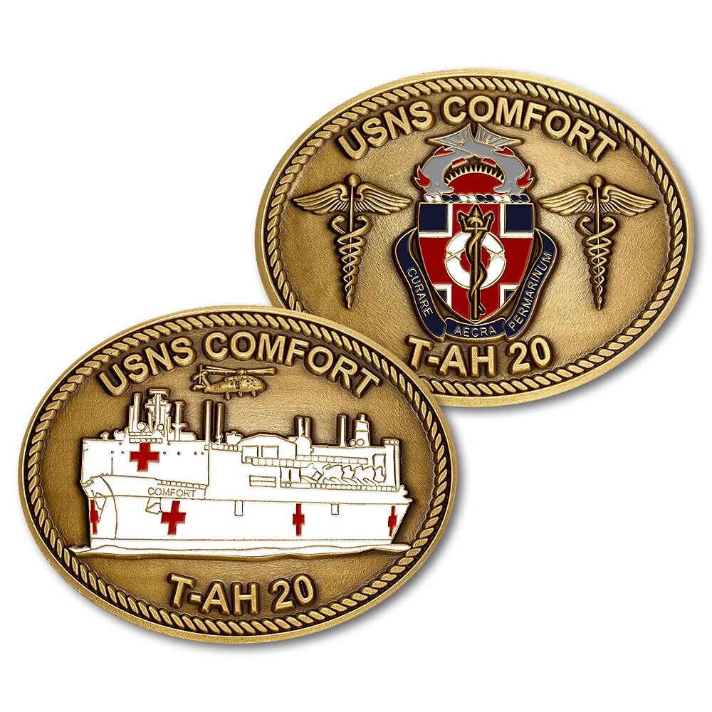 USNS Comfort T-AH-20 Navy Challenge Coin | eBay