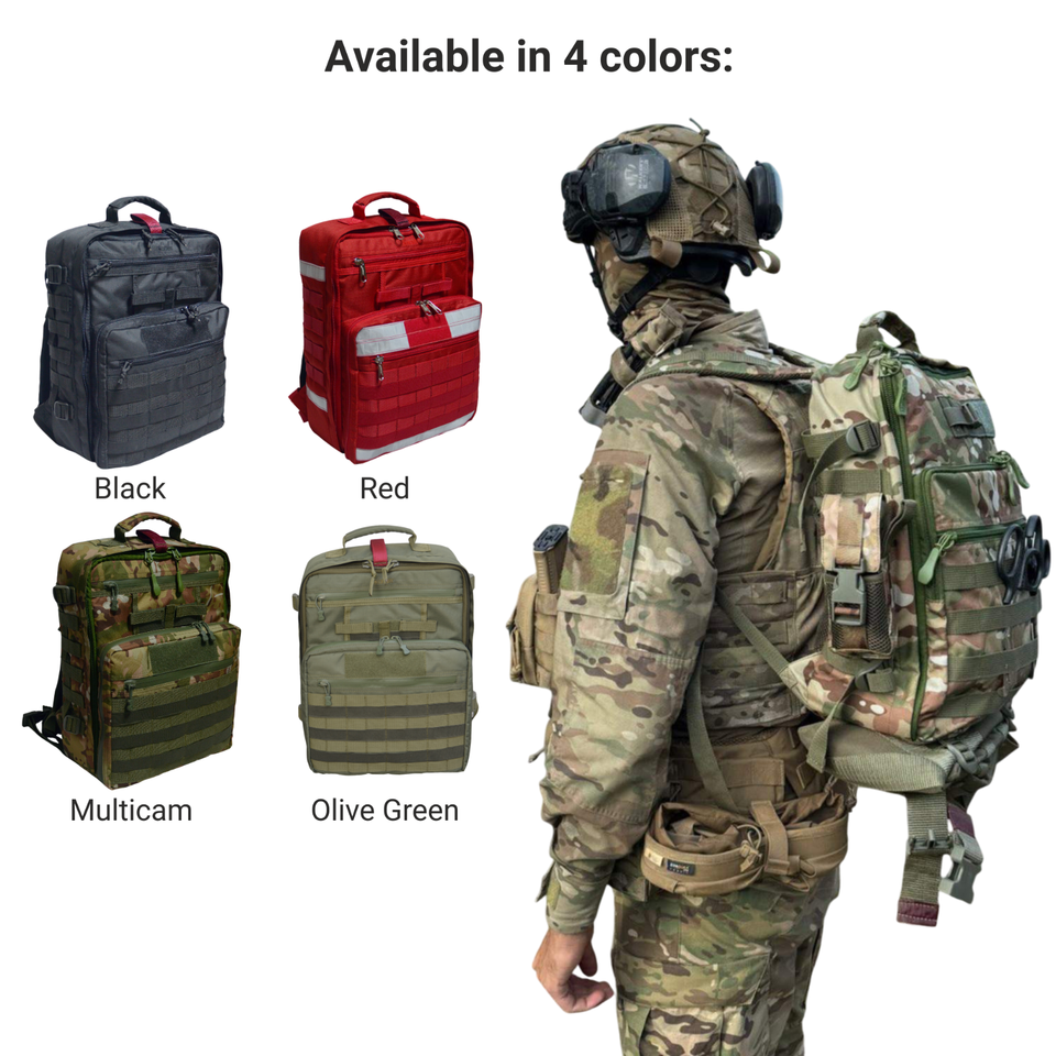 Trauma First Aid Carrier Responder Backpack Storage Emergency Medical ...