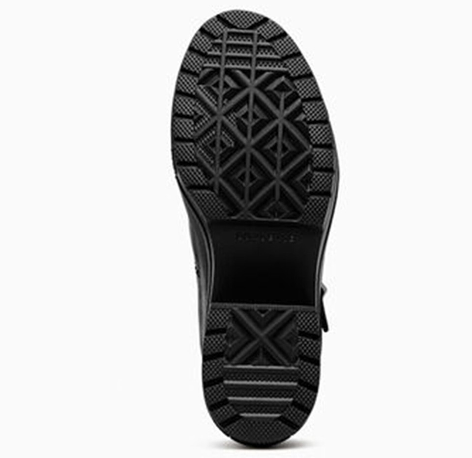 CONVERSE Women's Chuck 70 De Luxe Heel Leather Biker Style Boots ...