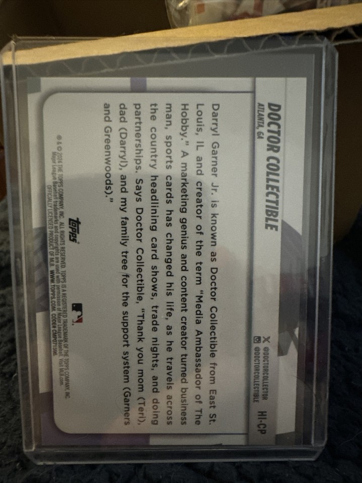 2024 Topps Big League DOCTOR COLLECTIBLE Hobby Influencer SSP Insert HI ...