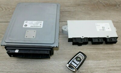 09-12 BMW N63 F01 F02 F07 F10 F12 ECU DME ENGINE IGNITION KEY CAS4 ...