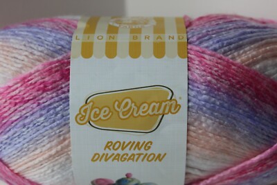 Lion Brand Ice Cream Roving Stripes Yarn Limited Time- sold per skein ...