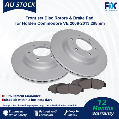 Front set Disc Rotors & Brake Pad for Holden Commodore VE VF 2006-2017 ...