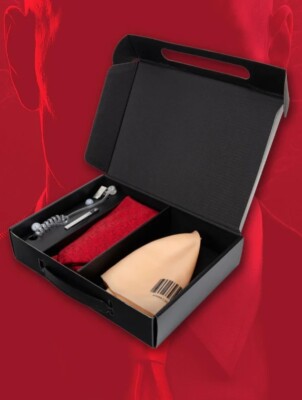 Hitman Agent 47 Briefcase Go Kit - Red Tie, Bald Cap, Tie Clip Earpiece ...