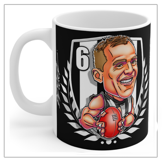 Tom Mitchell Mug - Collingwood Magpies - Art by Brocker | eBay Australia