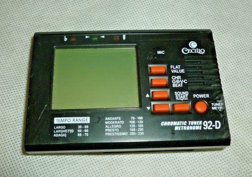 Cecilio Chromatic Tuner with Metronome Model 92-D | eBay