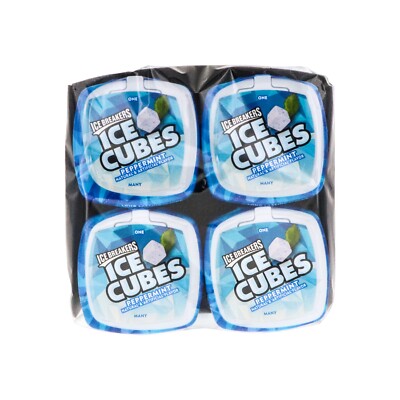 ICE BREAKERS Ice Cubes Raspberry Sorbet Gum, 40 Piece Containers (4 ...