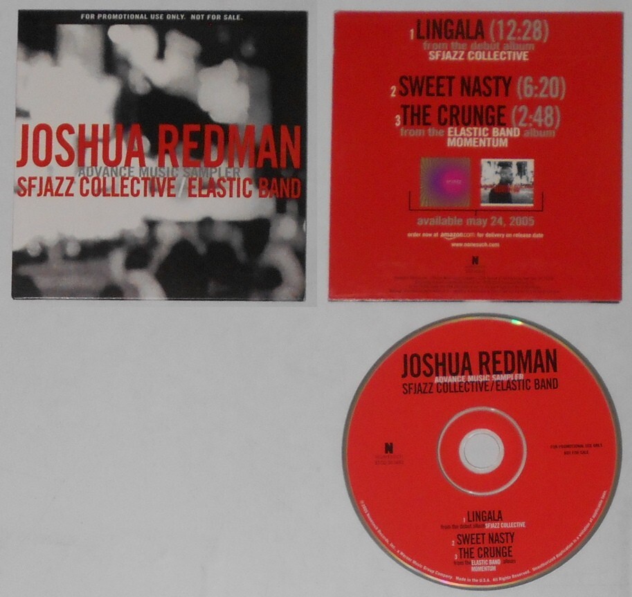 Joshua Redman - SFJazz Collective Elastic Band Sampler - U.S promo cd ...
