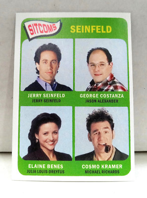 Seinfeld 4-Player Custom-Designed Trading Card Jerry George Elaine ...