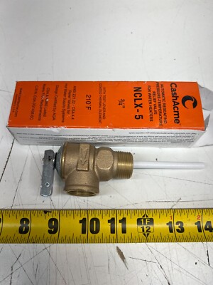 Cash Acme NCLX-5 3/4" Automatic Reseating Pressure-Temperature Relief ...