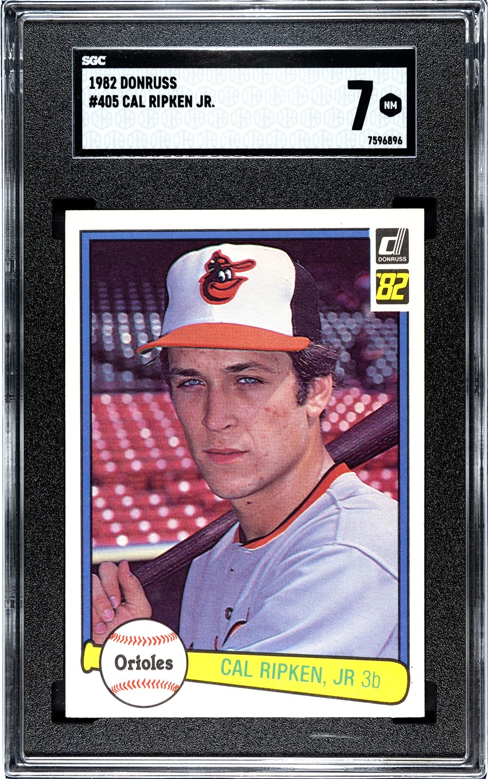 1982 Donruss #405 Cal Ripken Jr RC/Rookie Orioles HOF SGC 7 NM Near ...