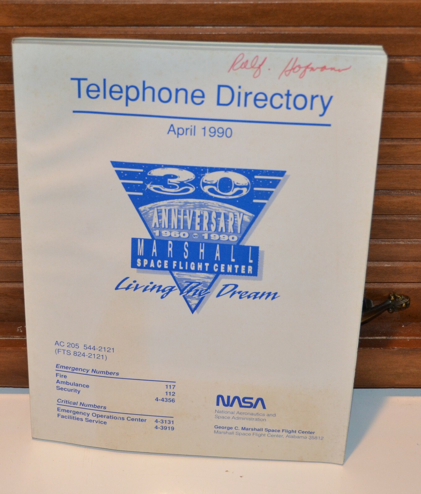 Marshall Space Flight Center Phone Directory