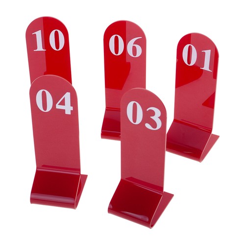 10 Set Table Numbers Place Cards Suitable for Restaurants Cafes Bars ...