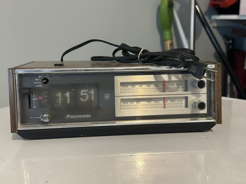 Panasonic AM/FM Flip Clock Radio - Model RC-6530 Tested Working | eBay