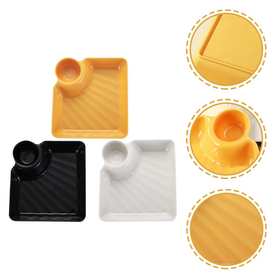 3Pcs Food Serving Trays Square Trays French Fries Restaurant Home ...