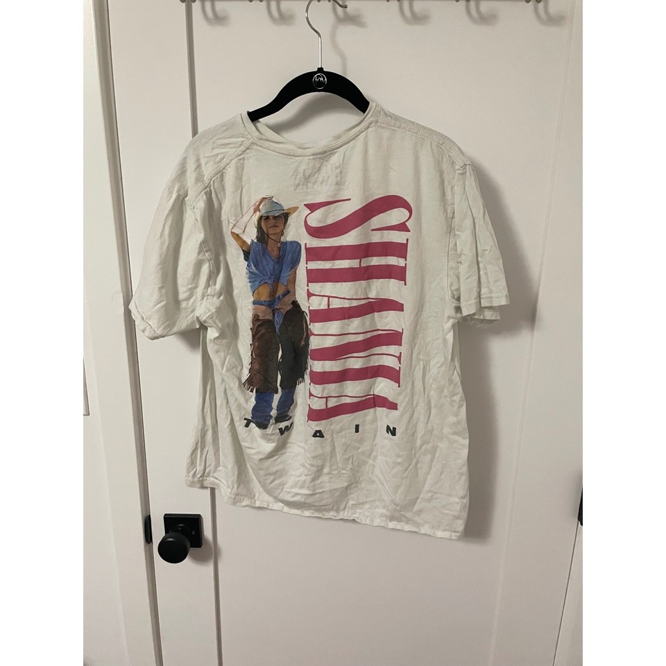 Shania Twain Let's Go Girls T-Shirt White Graphic Tee Country Pop Music ...