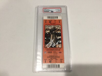 Drew Brees Signed Super Bowl XLIV Ticket Stub Slabbed Encapsulated PSA ...