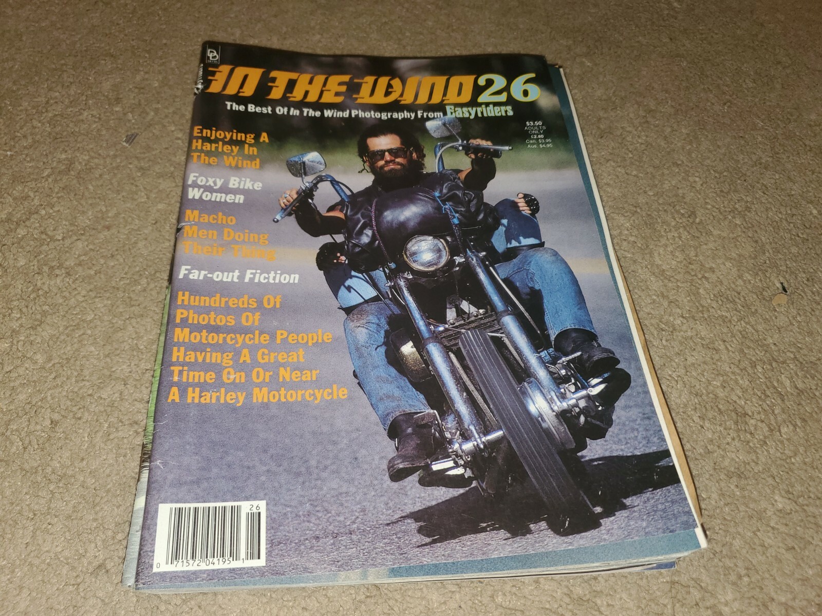 VINTAGE BIKER MOTORCYCLE MAGAZINE TITLED IN THE WIND BY EASYRIDERS ...