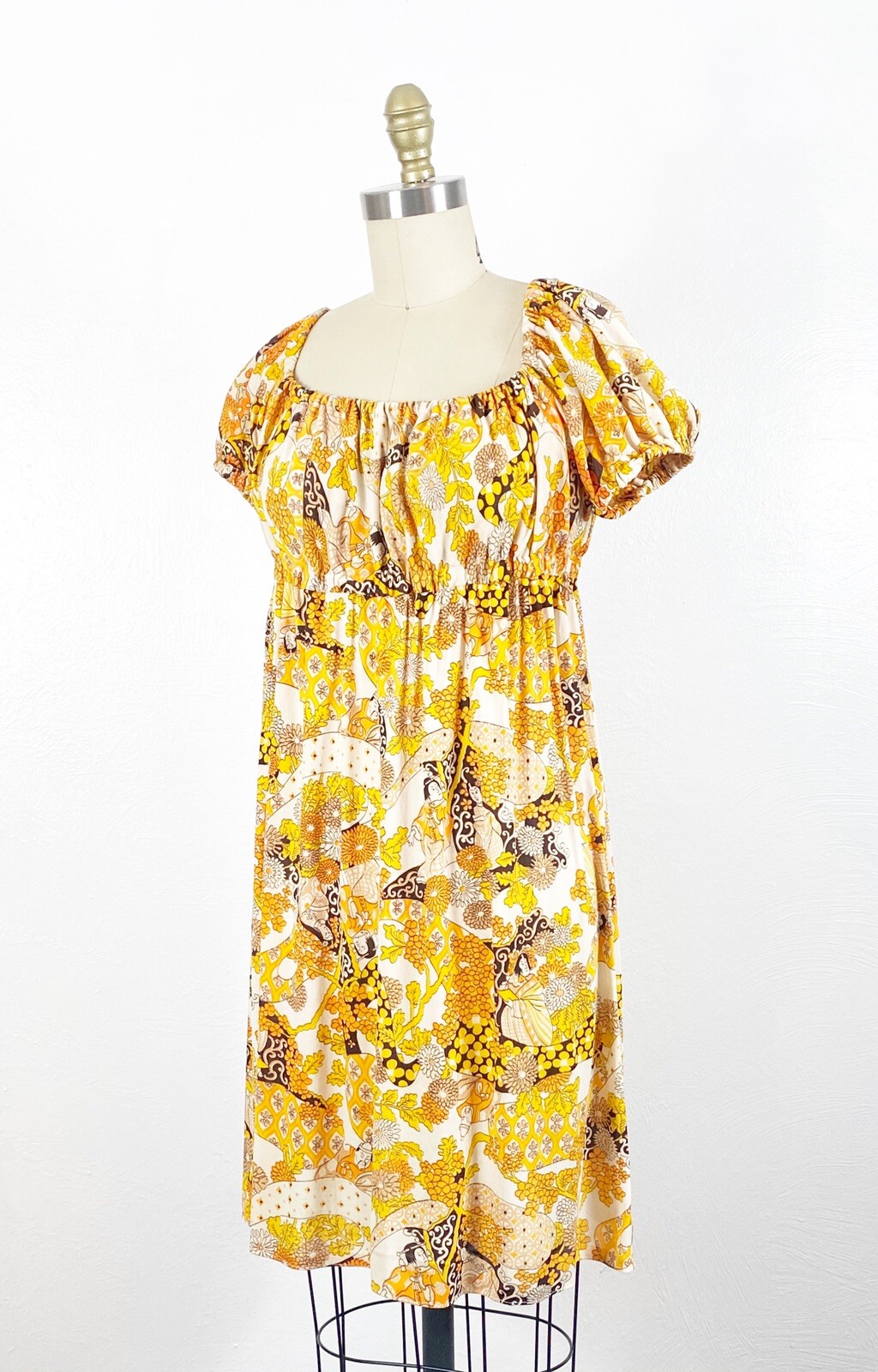 1960s Mini Dress - 1960s Floral Dress - 1960s Mod Dre… - Gem