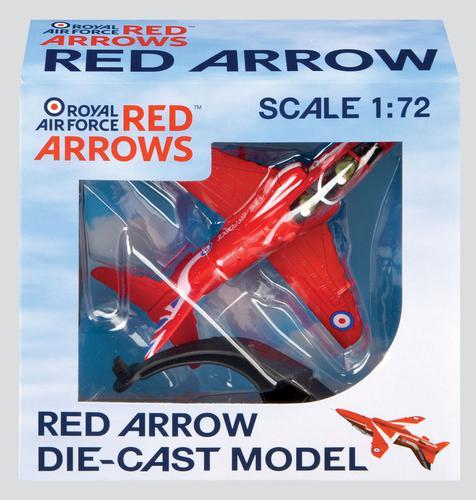 RAF RED ARROWS 1:72 Scale Diecast Red Arrows Hawk Model Plane With ...