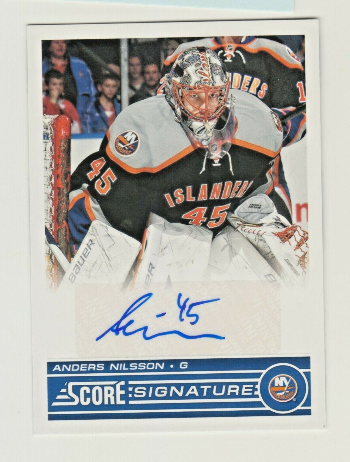 2013-14 Score Signatures AUTOGRAPH #SS-AN ANDERS NILLSON AUTO | eBay