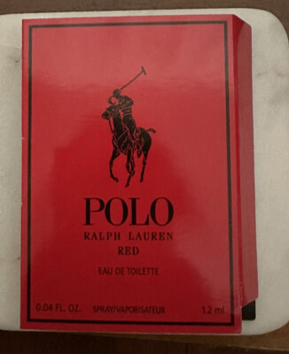 Ralph Lauren Polo Red Eau de Toilette Carded Sample Spray Vial for MEN ...