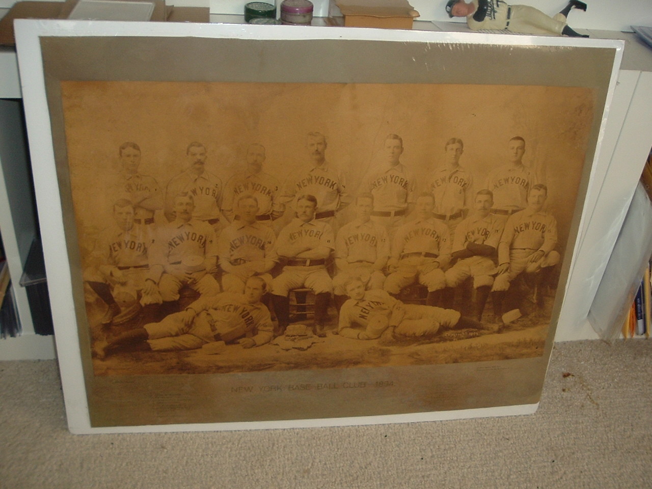 1894 Baseball New York Giants Temple Cup Winners Photo John Ward Roger ...