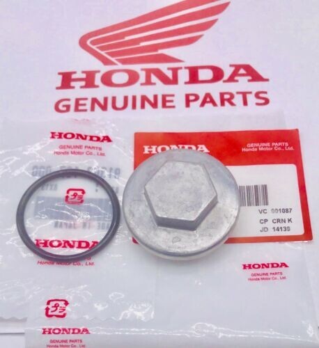 HONDA OIL STRAINER DRAIN PLUG / TAPPET CAP XL 125 185 200 250 350 XR ...