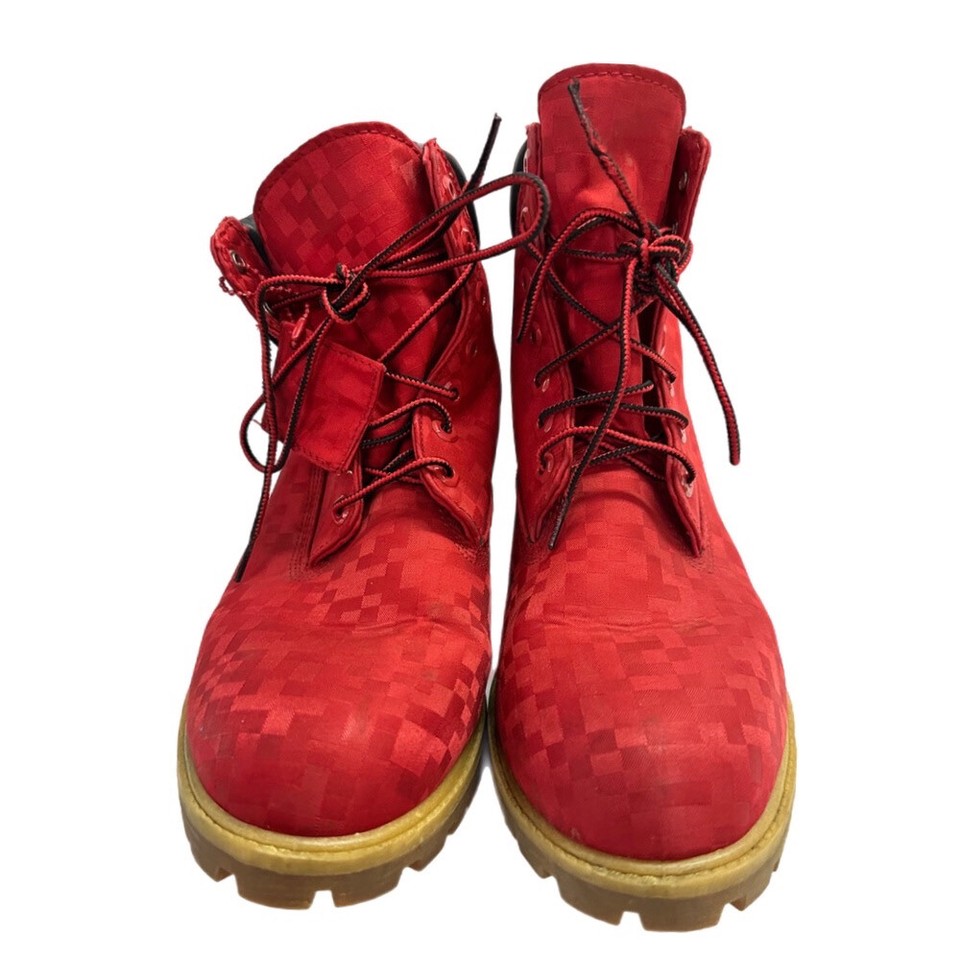 Timberland Limited Release Red Digital 6" Premium Boots SIZE 10 | eBay