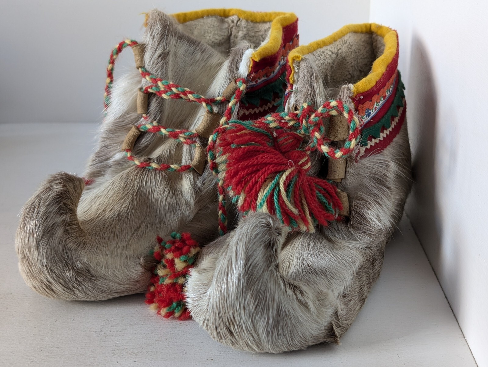 Vintage Saami Lapland Shoes Reindeer Fur Boots Sami Boots Shoes ...