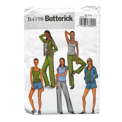 Butterick Sewing Pattern B4198 Misses’ Jacket Tank Top Shorts Pants XS ...