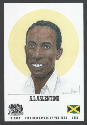 AOP CRICKET limited edition (100) Wisden artist D. Dean postcard ALF ...
