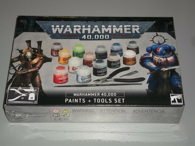 Warhammer 40K PAINTS + TOOLS Box Set!! Brand New+Sealed!! 5011921152773 ...