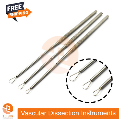 New Medical Ear Wax Removal Curette Ears Cleaning Loops S,M,L ENT Tools ...