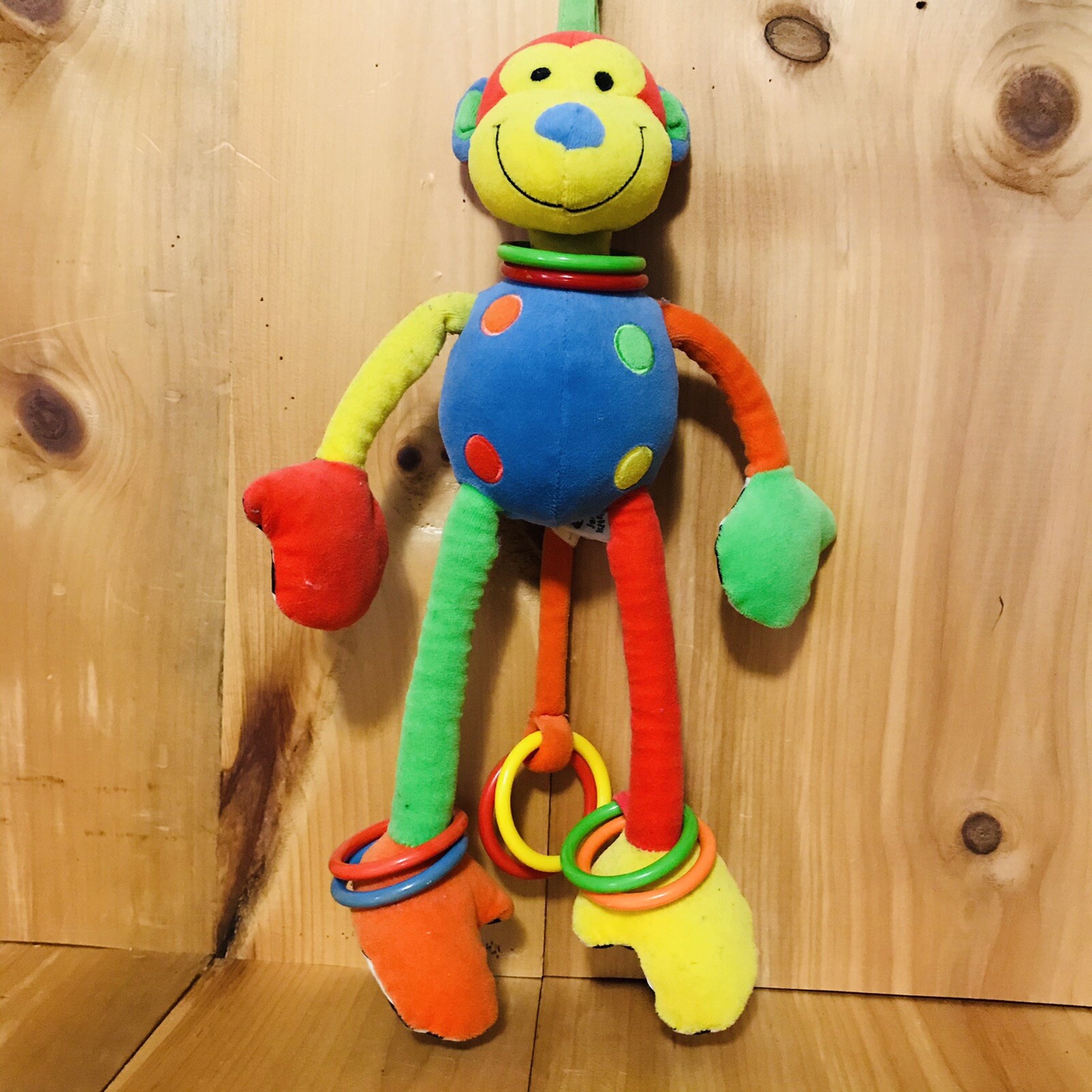 JellyCat Hoopy Loopy Monkey Crinkle Chime Baby Plush Toy Jelly Kitten ...