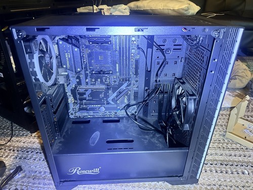 -Rosewill ZIRCON I ATX Mid RGB W/ MSI B450 Tomahawk Max Motherboard And ...