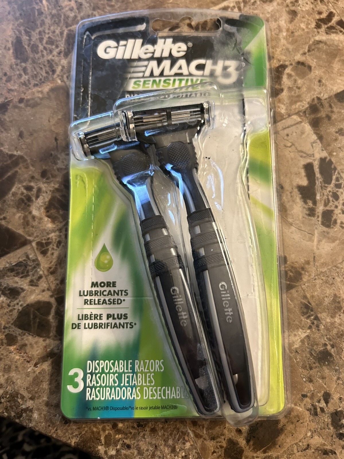 Gillette+MACH3+Sensitive+3-Blade+Disposable+Razor+%28Pack+of+3%29 for ...