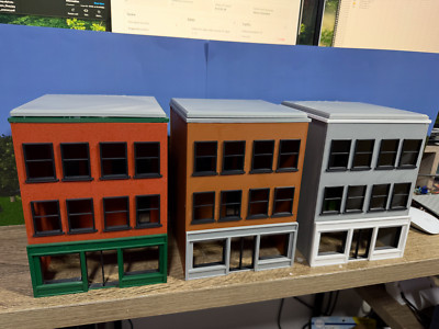 O Scale Storefront Buiilding - Built Up - Full color - Multiple ...