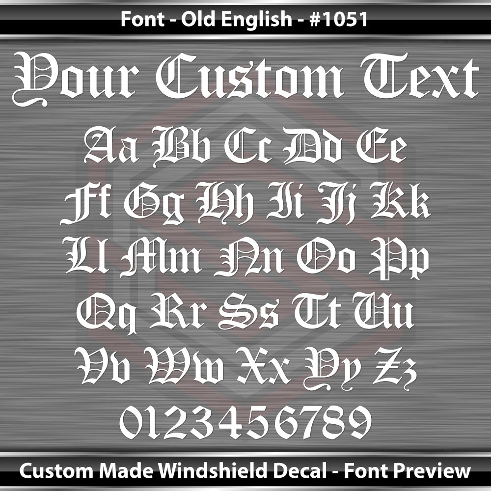 Cursive Old English Font Old English Calligraphy Fonts From