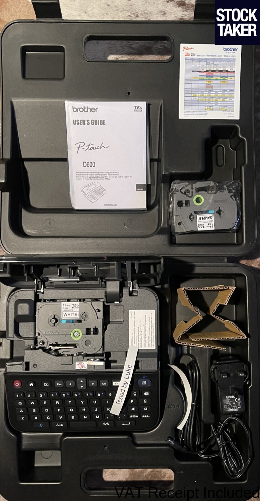 Brother P-Touch PT-D600VP Desktop Label Printer Portable TZ (VAT ...