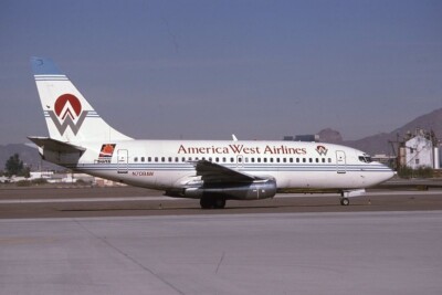 America West Boeing 737-200 Phoenix Suns sticker N708AW - Kodachrome ...