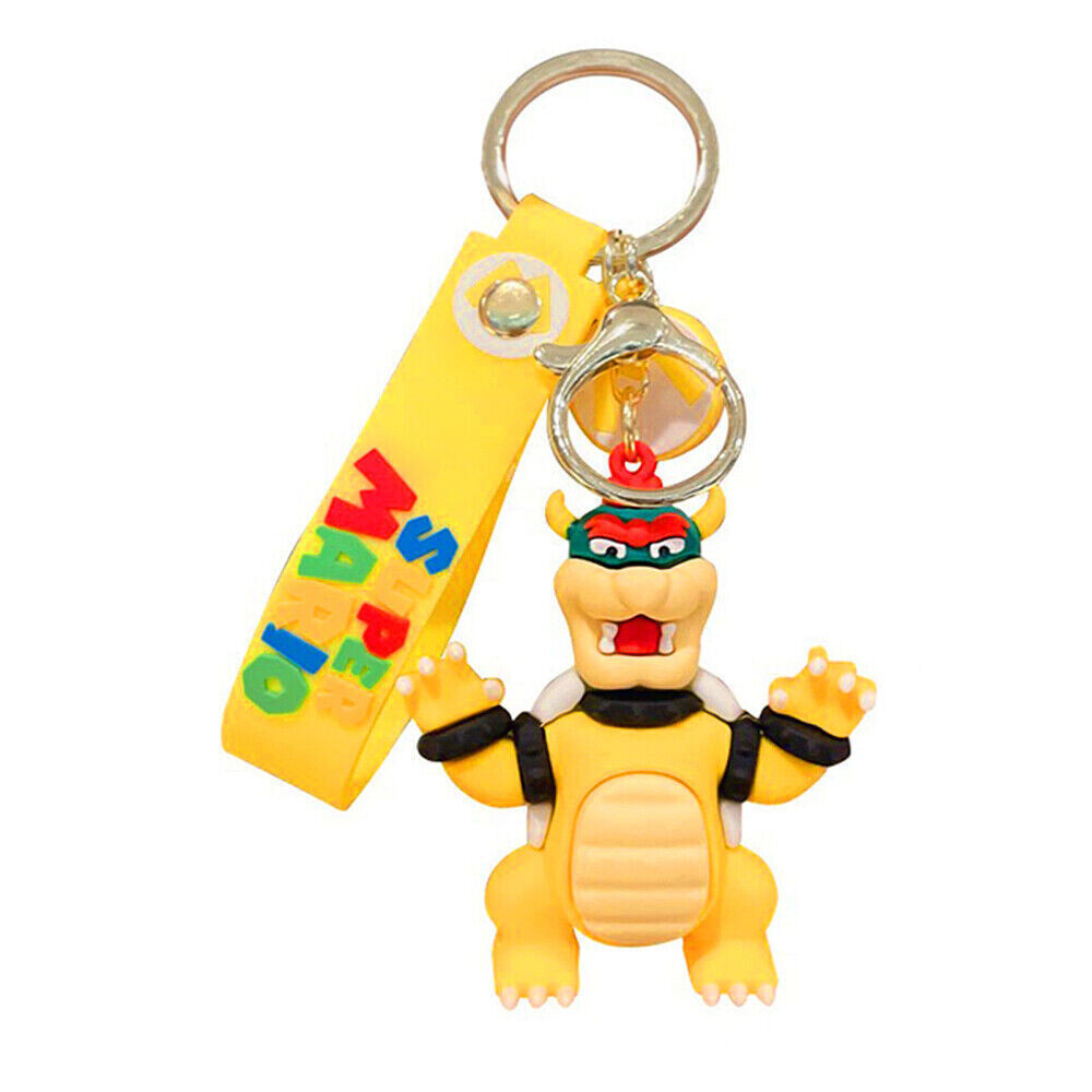 Super Mario Brothers Keychain Keyring Princess Peach Pendant Charming ...