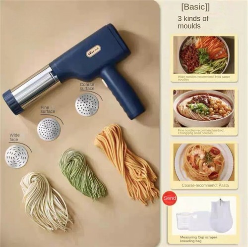 Small Handheld Pasta Noodle Maker Rechargeable Wireless Noodles Press ...
