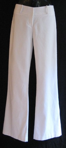 POWERLINE WHITE TEXTURE SLACKS SIZE 2 LOW WAIST 28" Exec. Condition | eBay