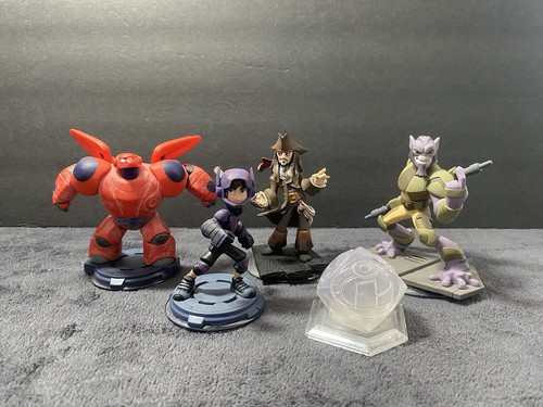 Disney Infinity Lot Of 5 Hiro, Zeb Orrelios, Baymax, Jake Sparrow ...