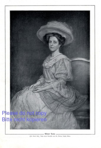 Vienna Lady German Art print 1910 by Edmund Dussek * Klyusso † Vienna ...
