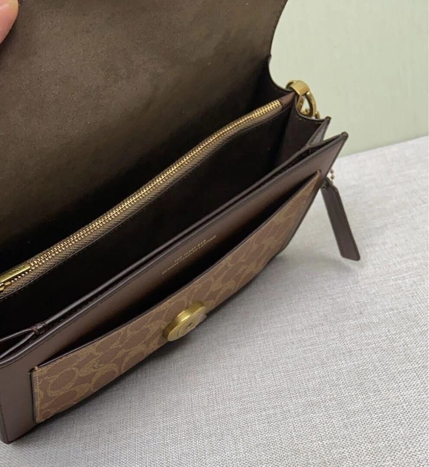 COACH Tabby 26 Shoulder Bag Signature Maple C1032 Outlet New | eBay