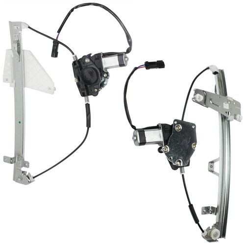 Window Regulators Glass Set of 2 Rear Driver & Passenger Side Left ...