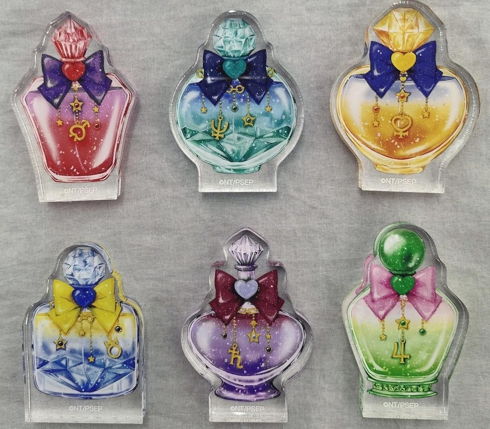 Perfume Motif Acrylic Figure Sailor Moon 6 Types Set Toei Anime D5N56 ...