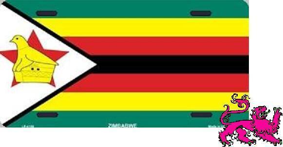 Aluminum National Flag Zimbabwe "License Plate" NEW | eBay